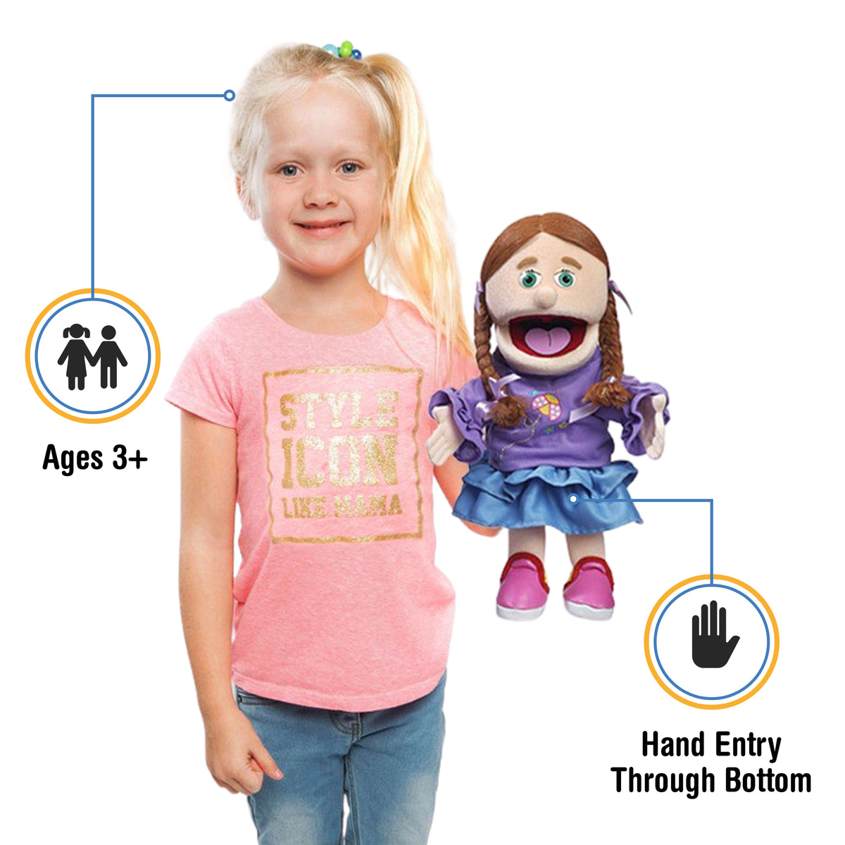 Amy Puppet Caucasian – The Puppet Store