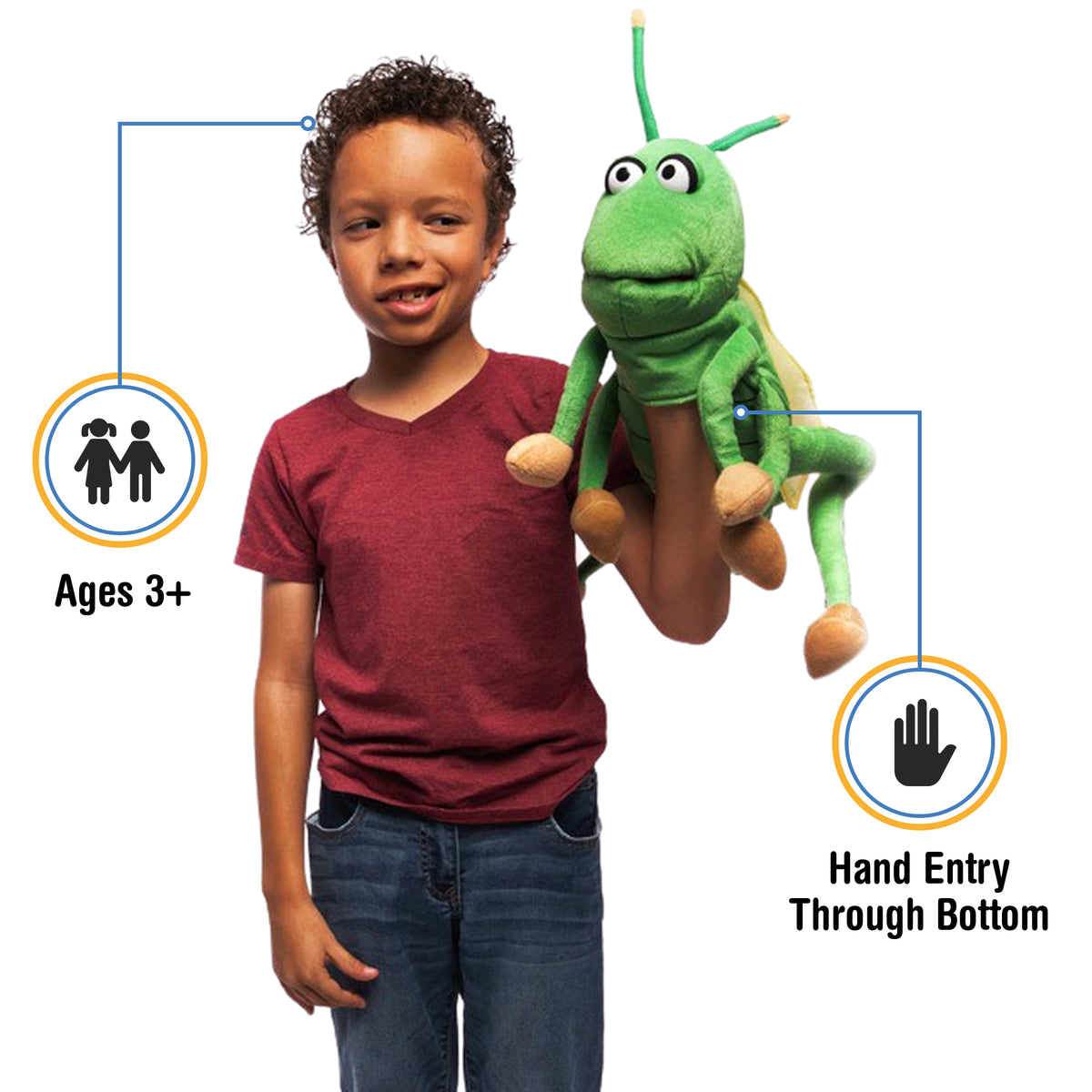 Silly Grasshopper Puppet – The Puppet Store