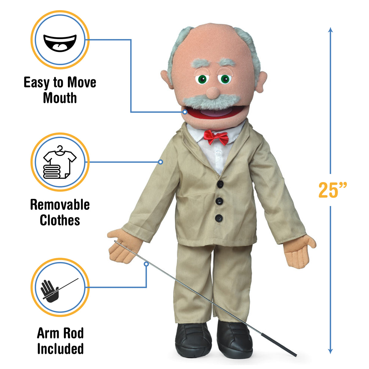 Pops (Hispanic ) - FullBody Puppet – The Puppet Store