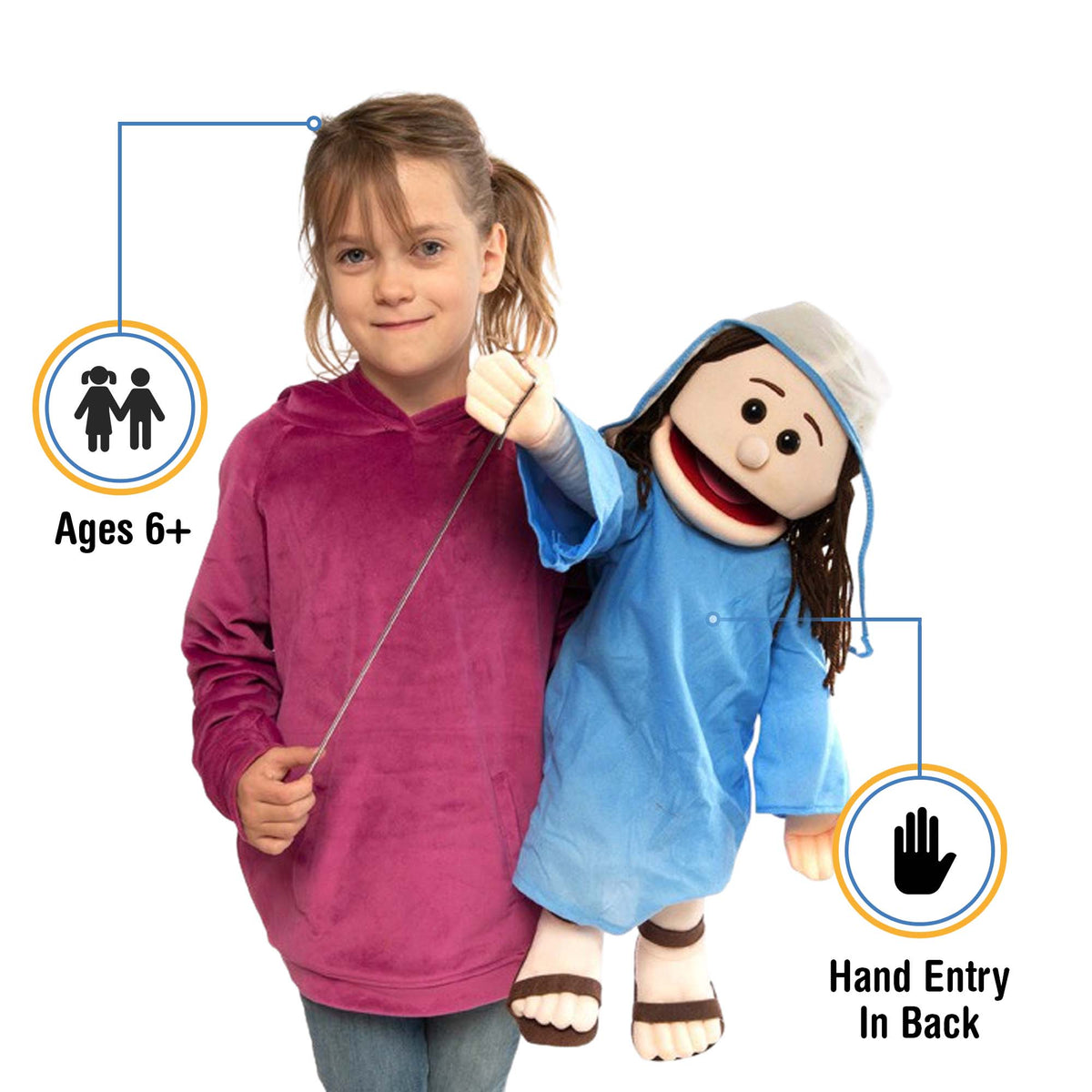 Mary Puppet (25") - The Puppet Store