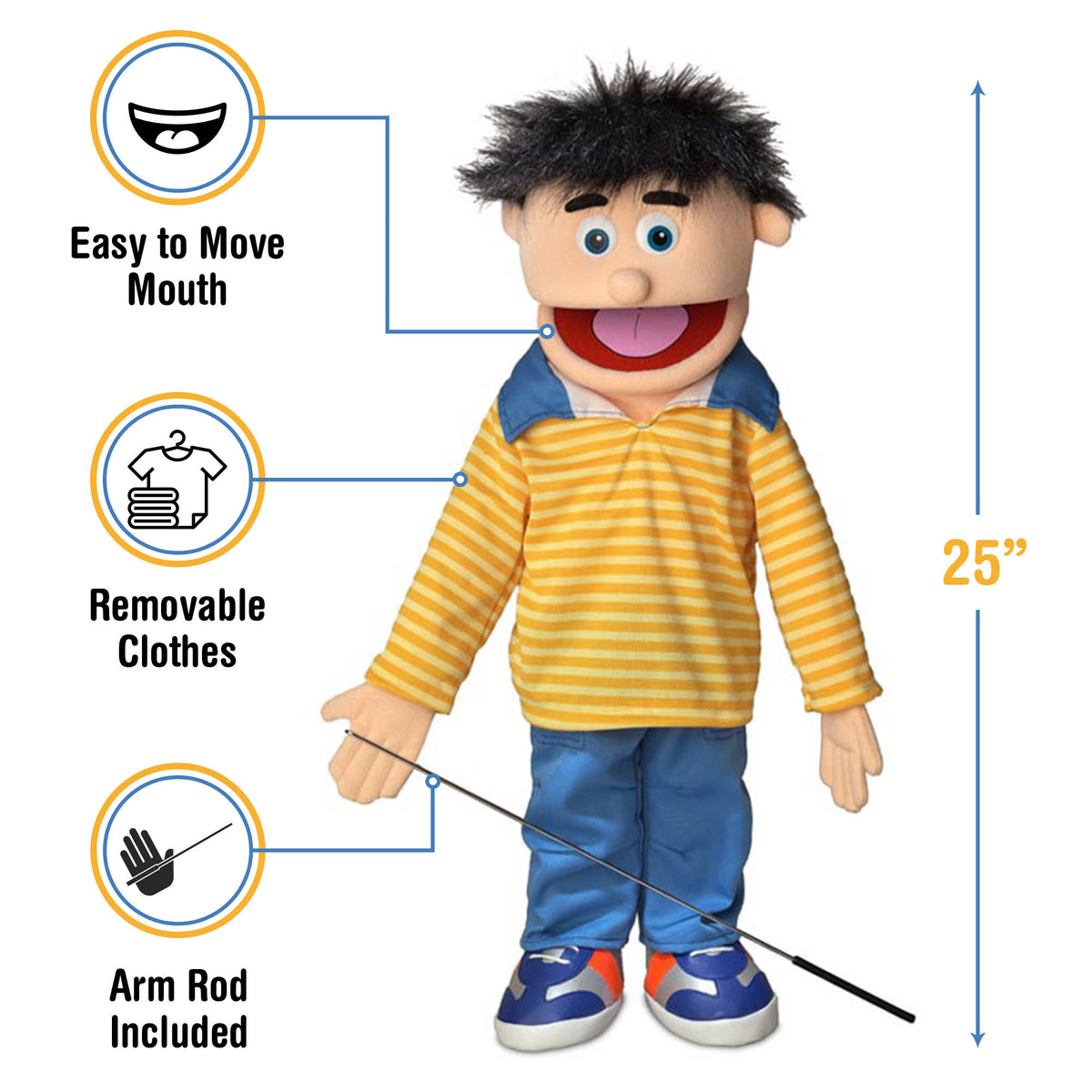 Bobby (Peach) - FullBody Puppet – The Puppet Store