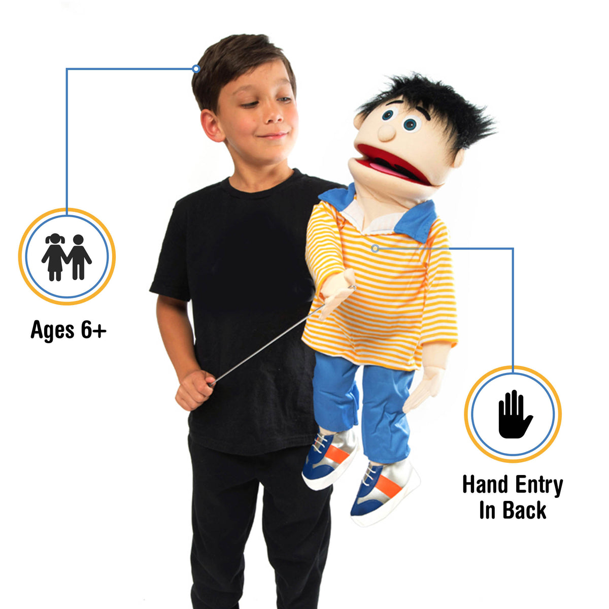 Bobby (Peach) - FullBody Puppet – The Puppet Store