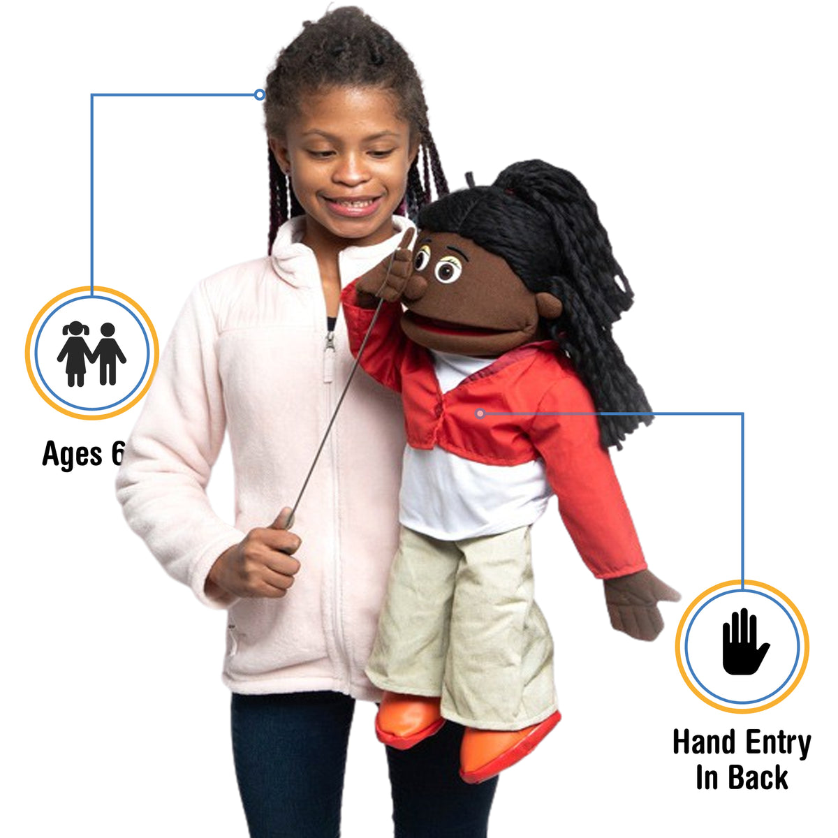 Sierra (Black) - FullBody Puppet – The Puppet Store