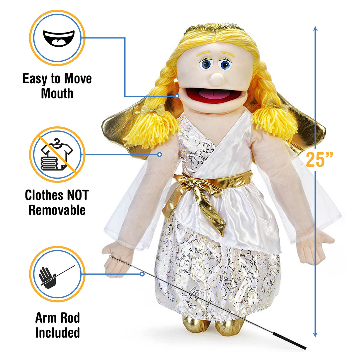 Angel Puppet - Fullbody Christian Puppet – The Puppet Store