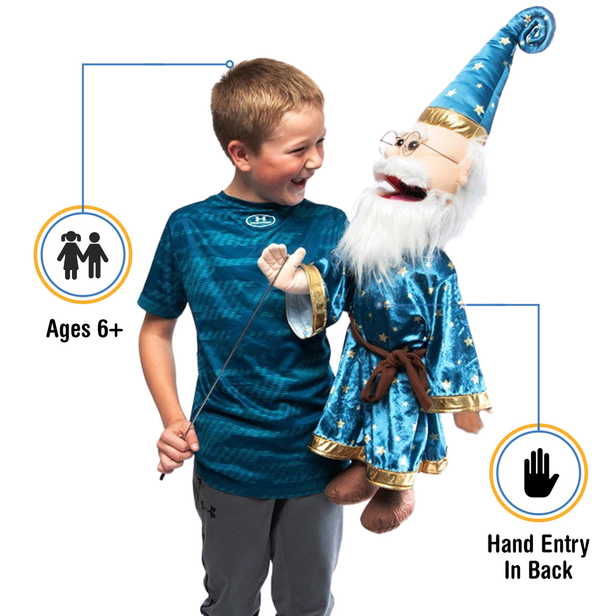 Wizard Puppet - Full body Size – The Puppet Store
