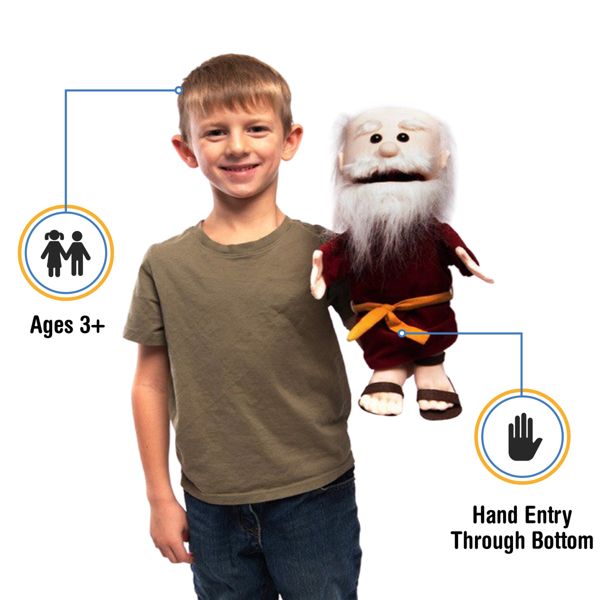 Noah Hand Puppet - The Puppet Store