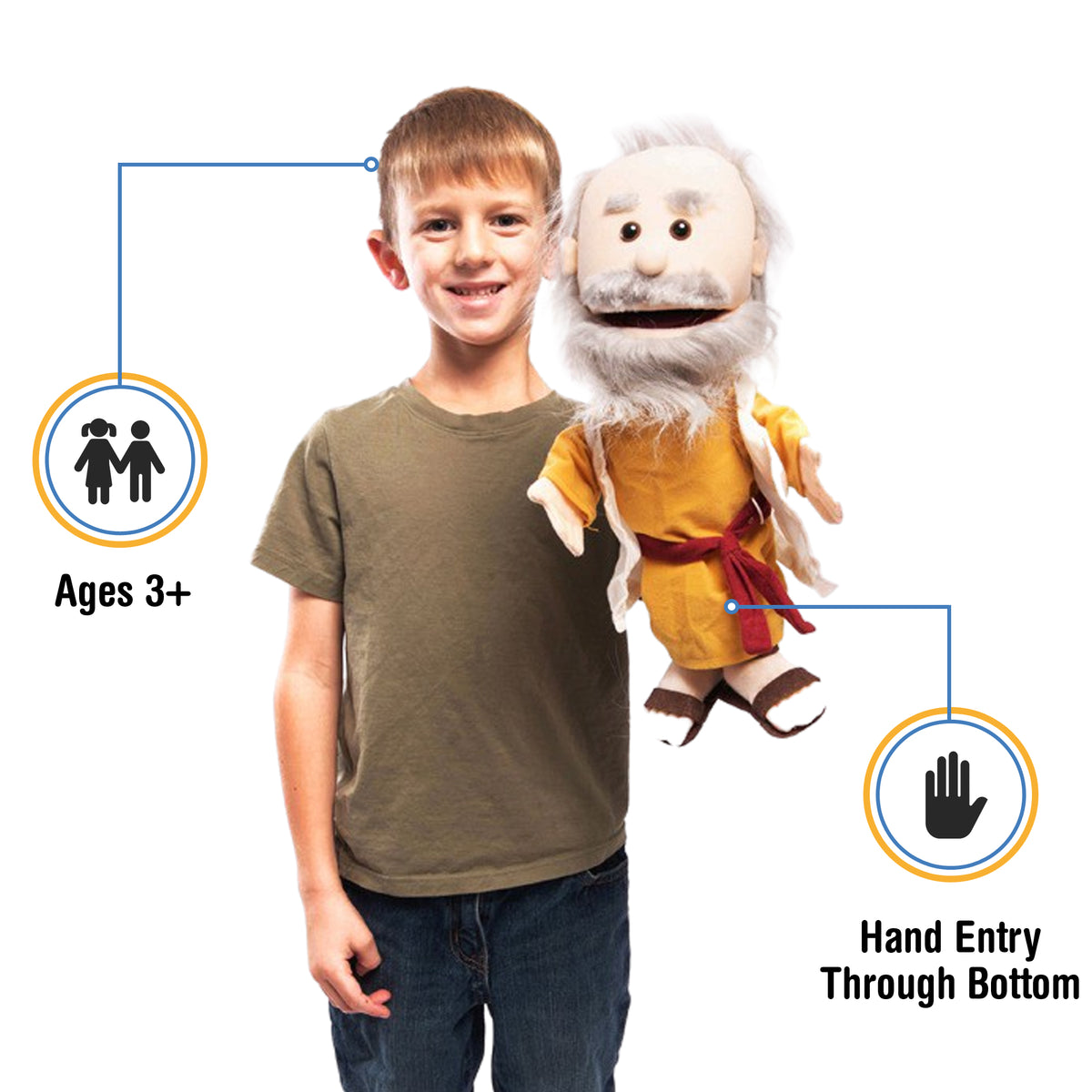Moses Hand Puppet - The Puppet Store