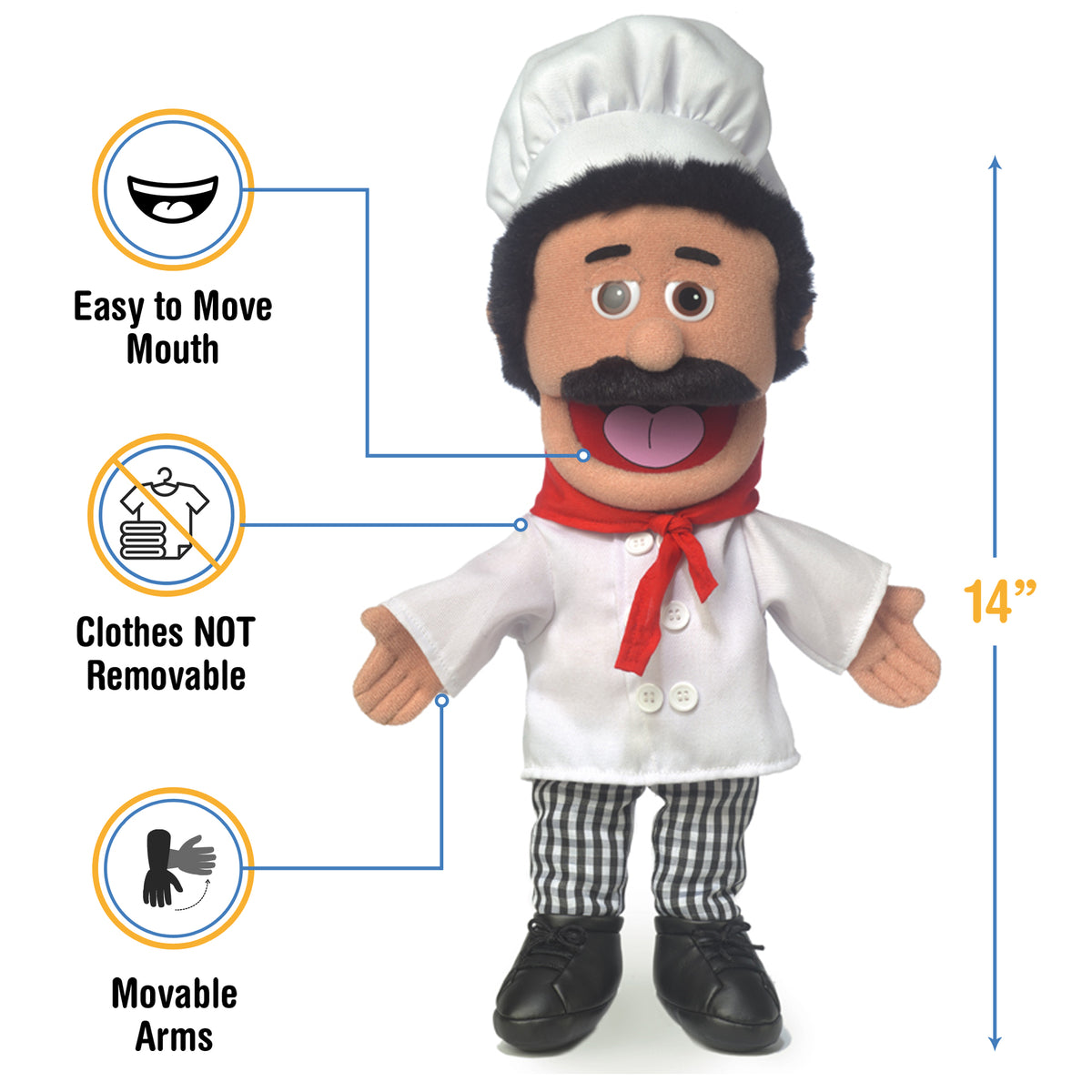 Chef Luigi Hand Puppet – The Puppet Store