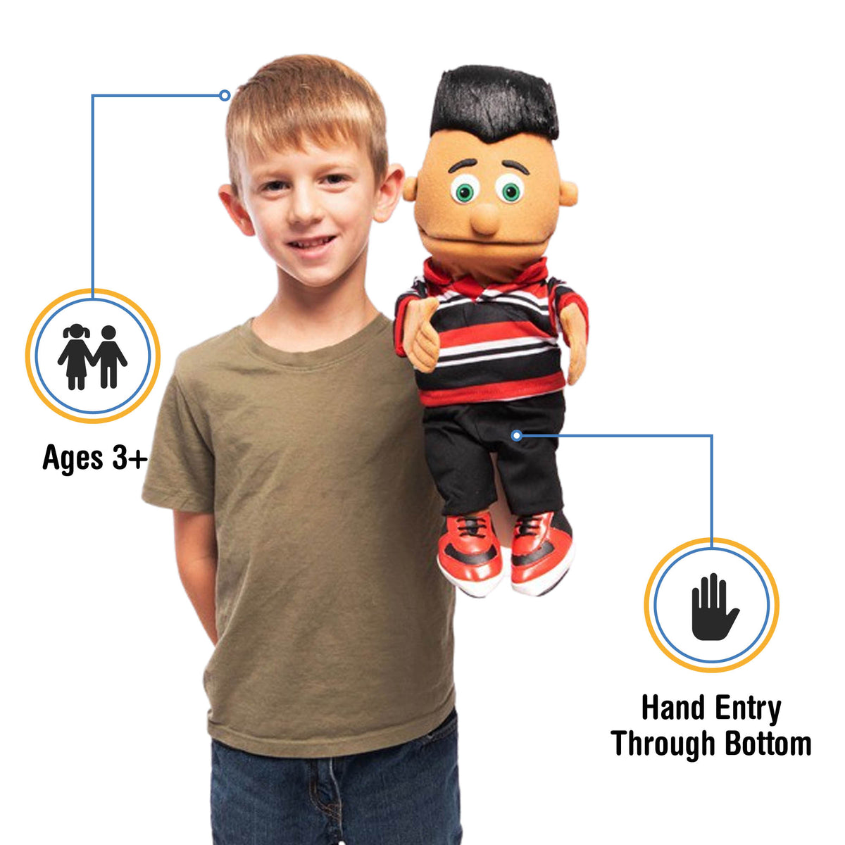 Jose- Hispanic Boy Hand Puppet – The Puppet Store