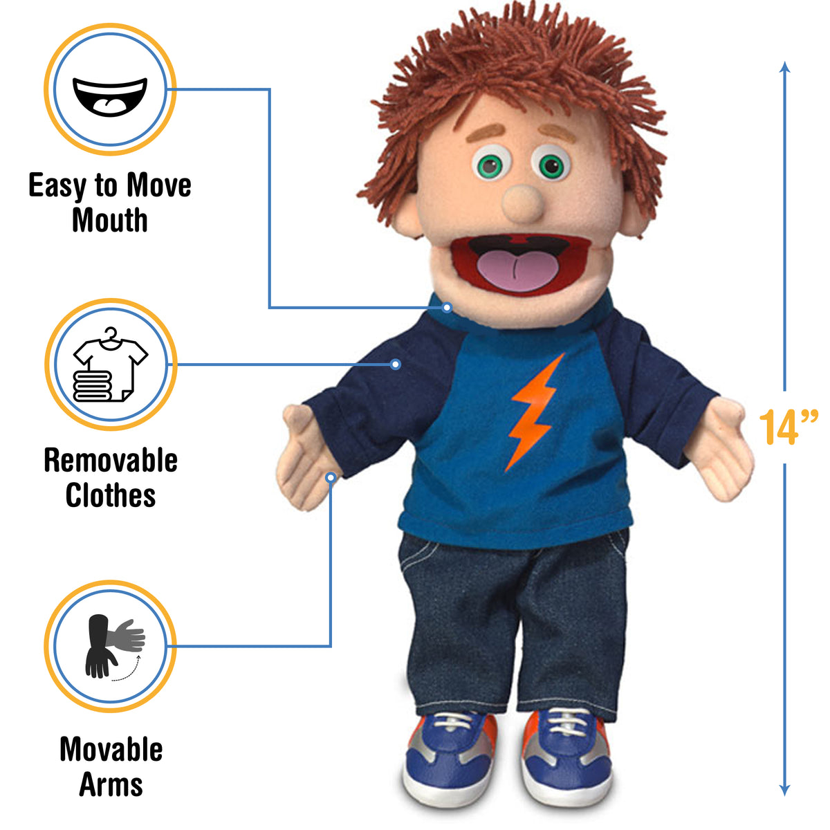 Tommy - Boy Hand Puppet – The Puppet Store