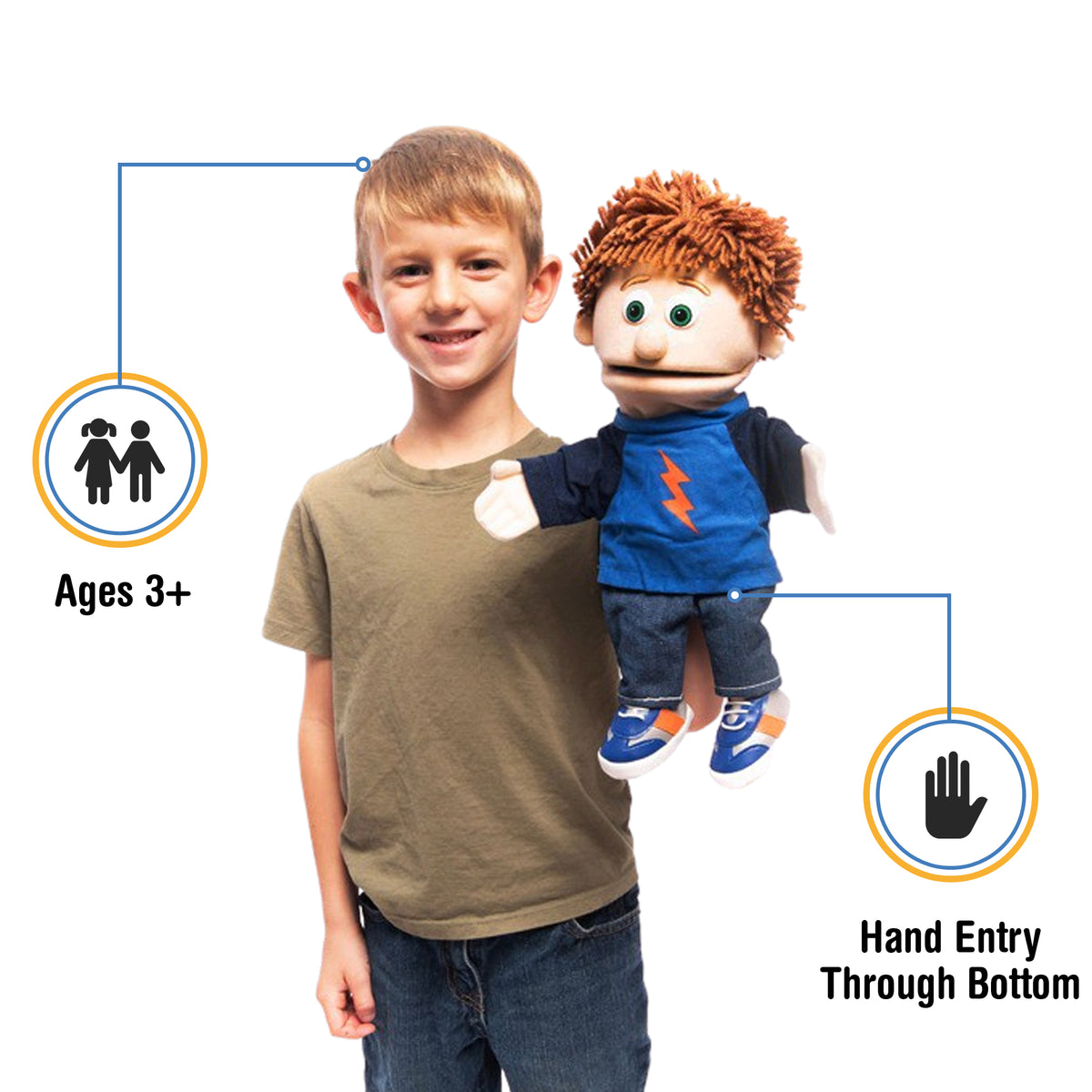 Tommy - Boy Hand Puppet – The Puppet Store