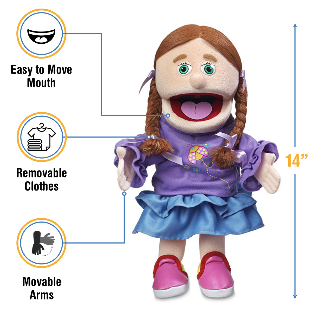 Amy Puppet Caucasian – The Puppet Store