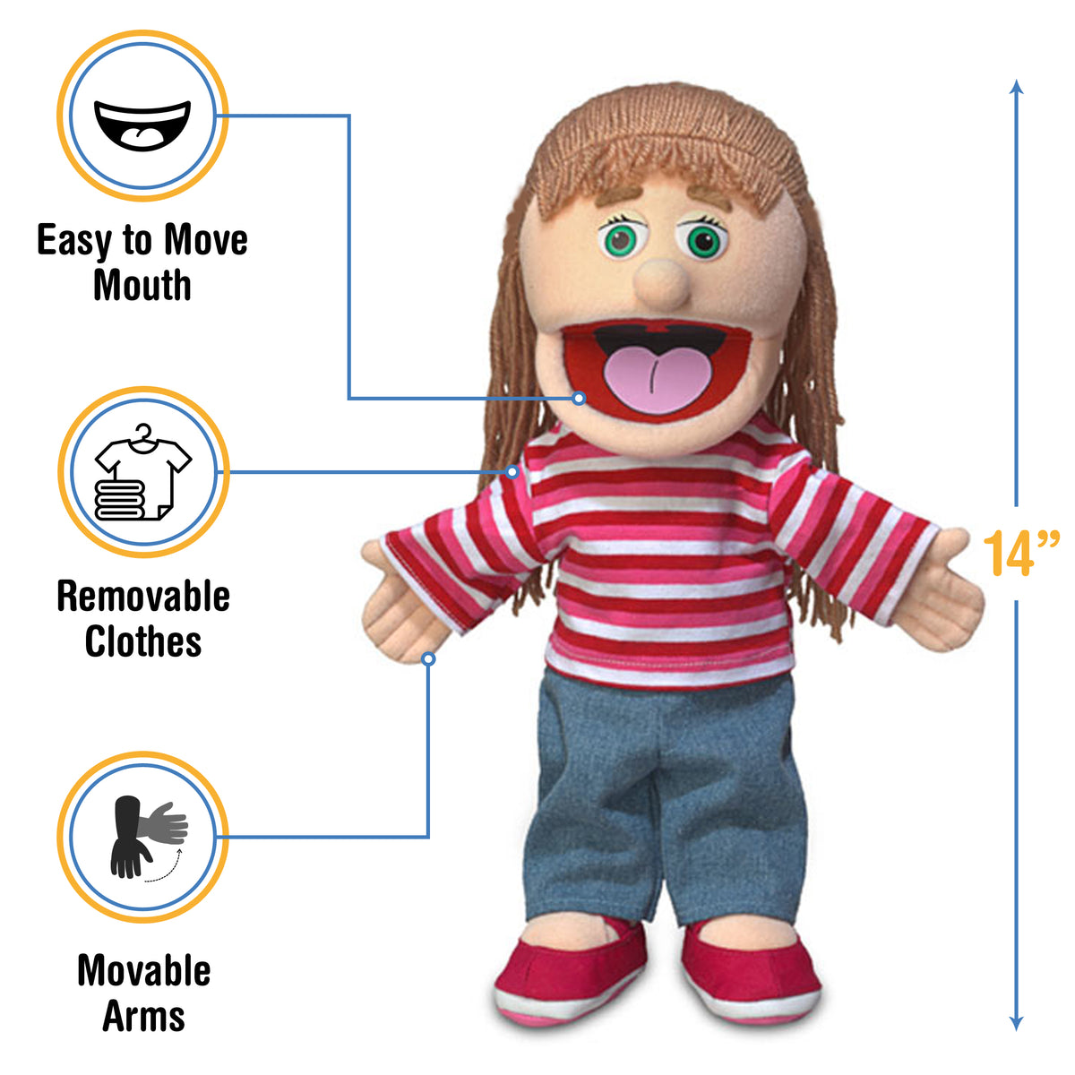 Emily Hand Puppet – The Puppet Store