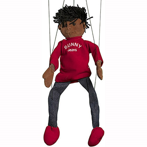 Sunny Jeans Black Boy Marionette – The Puppet Store