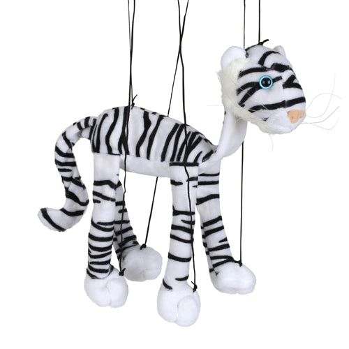 White Tiger Marionette Small – The Puppet Store