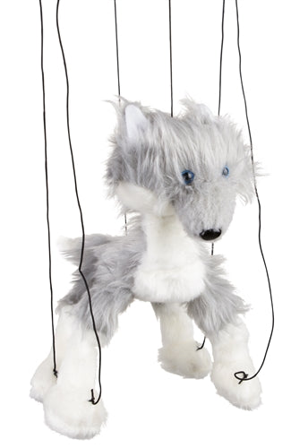 Grey Wolf Marionette Small – The Puppet Store